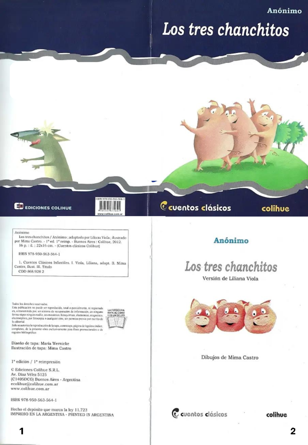 Cuento Clásico: Los Tres Chanchitos - Adaptación de Liliana Viola - Studocu