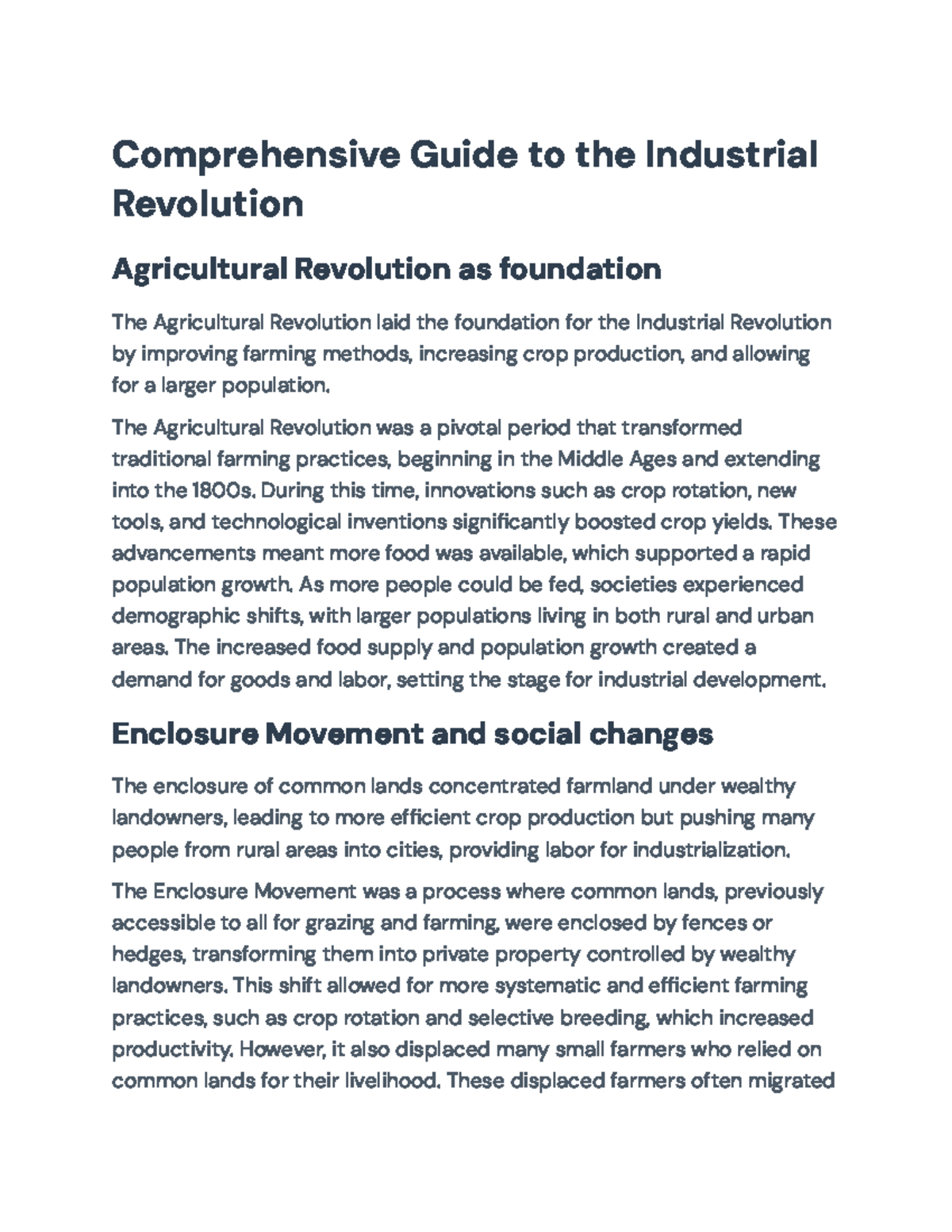 Comprehensive Overview of the Industrial Revolution: Key Innovations ...