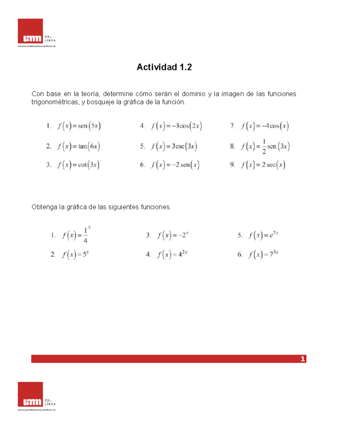 Modulo 1 CALC Actividad 1 - Calculo Diferencial - Actividad 1. Con base ...