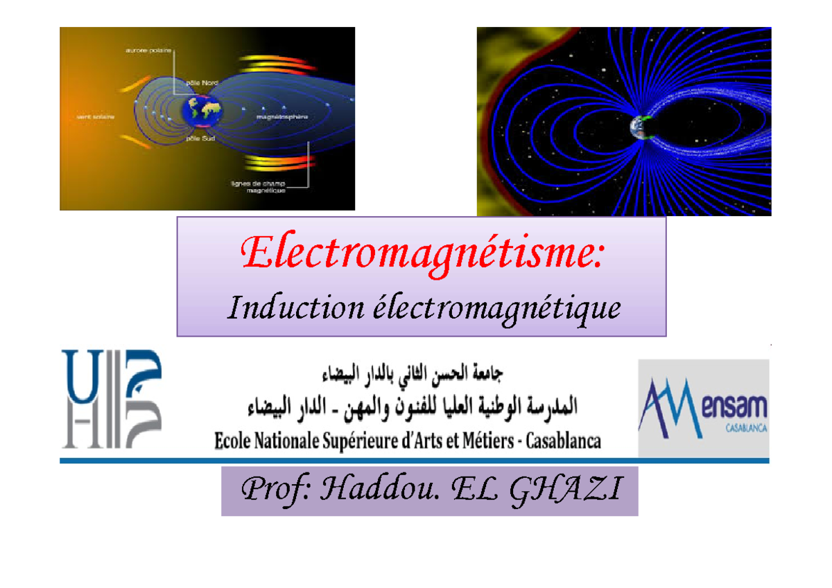 Chap 3 EM APII - electromagnetisme - Electromagnétisme: Induction ...