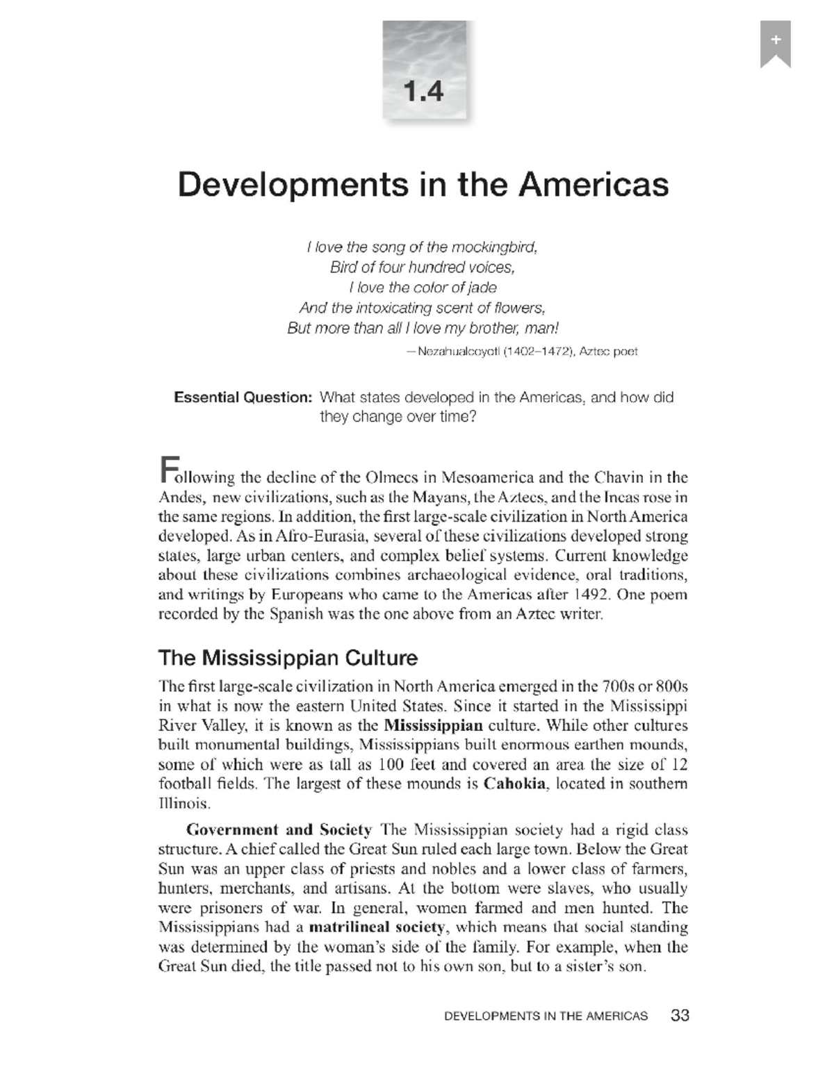 Developments in the Americas: Aztec & Inca Civilizations (HIST 101 ...
