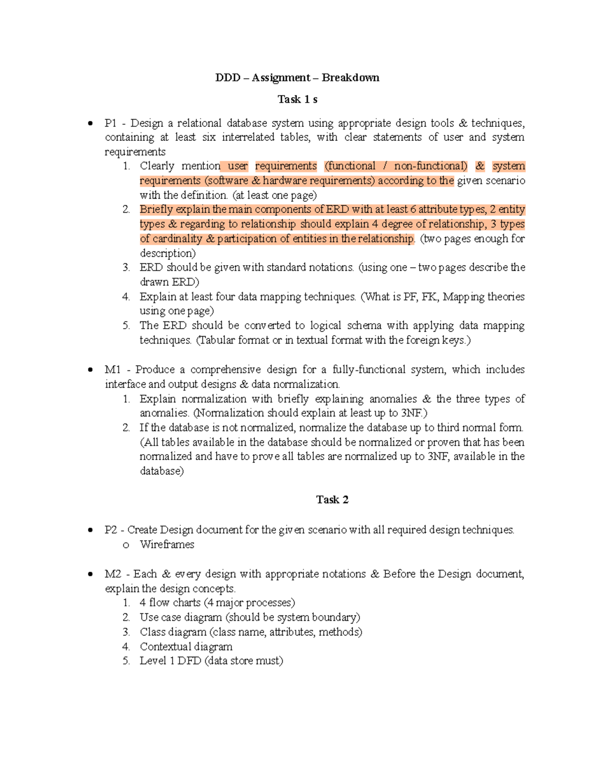 DDD Assignment 1: Relational Database Design & Documentation Guide ...