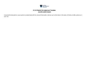 PSY 315 Module One Assignment Worksheet - PSY 315 Module One Assignment ...