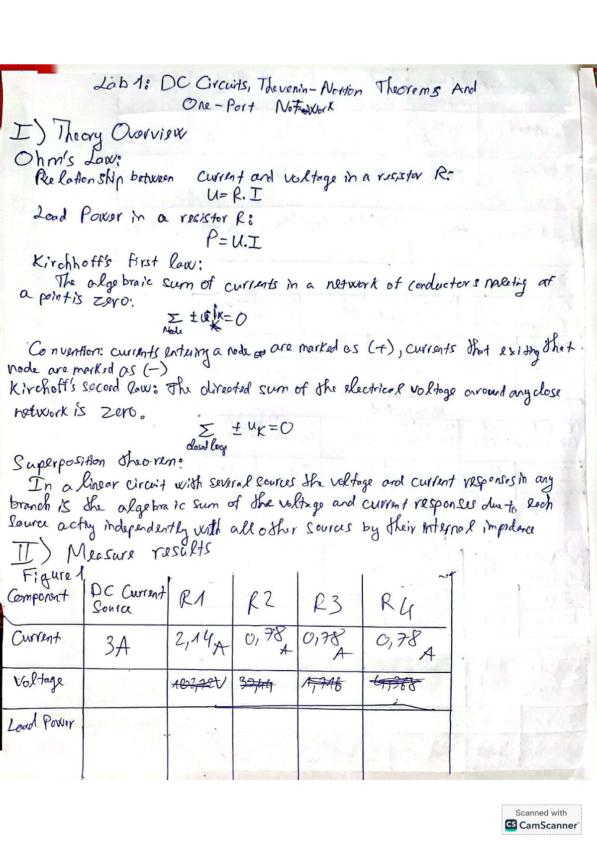 Lab 1: DC Circuits & Norton Theorems Overview (Lab01) - Studocu