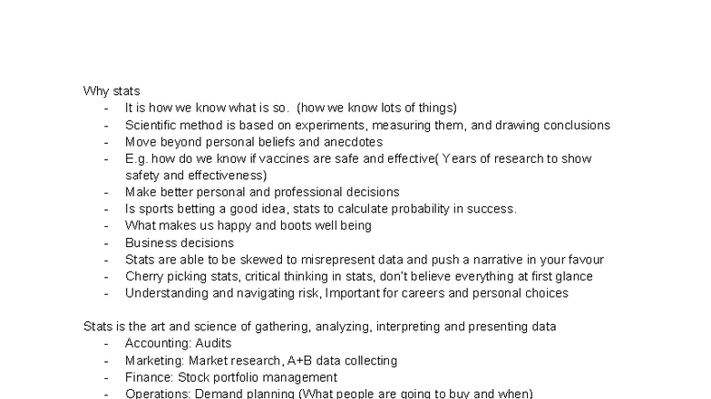 Understanding Statistics: The Art and Science of Data Analysis (BU255 ...