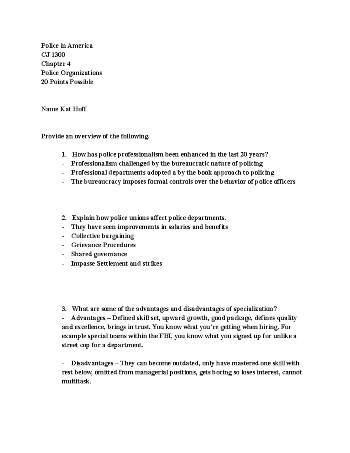 PIA Chapter 8 Worksheet - Police in America Chapter 8 Worksheet ...