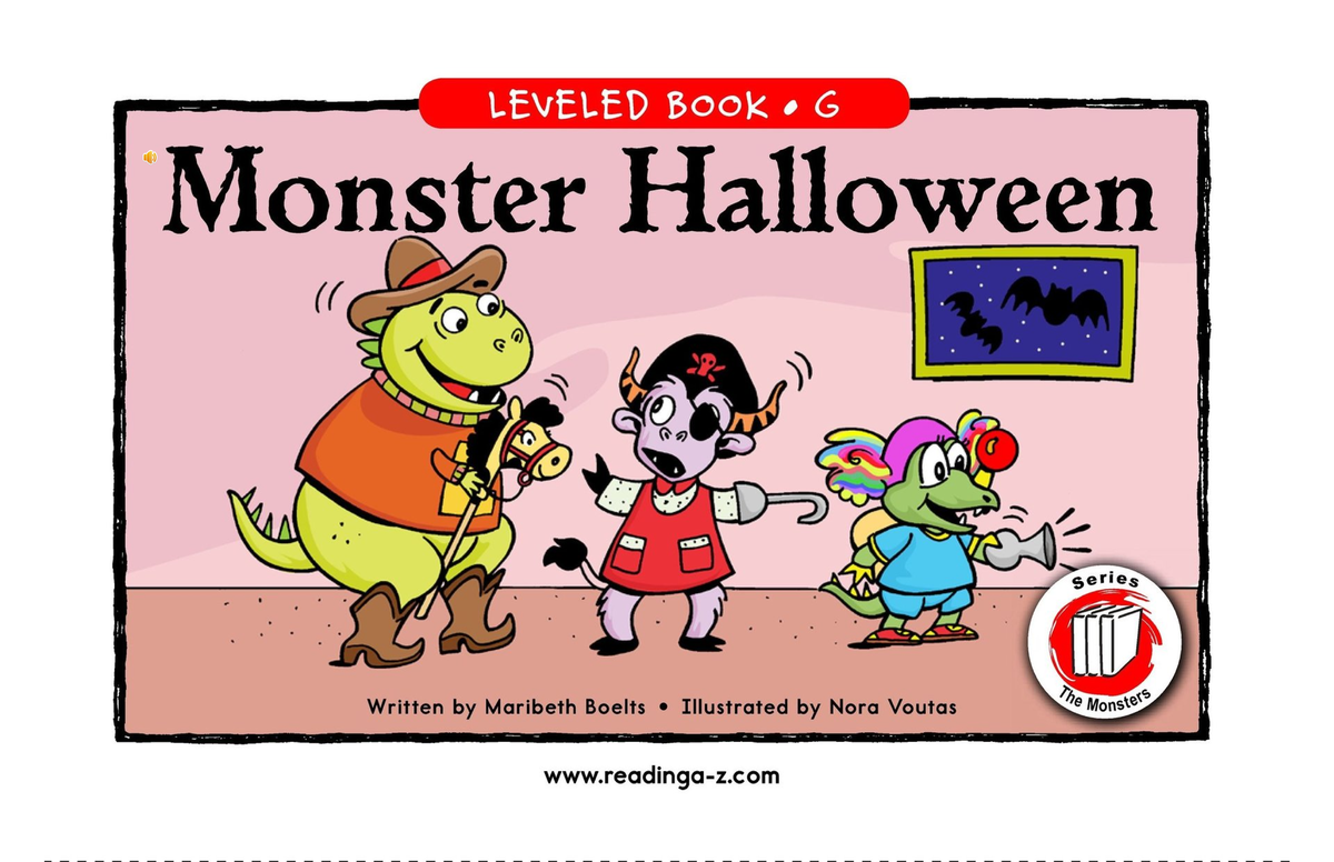 Monster Halloween - A Level G Reading Adventure by Maribeth Boelts ...