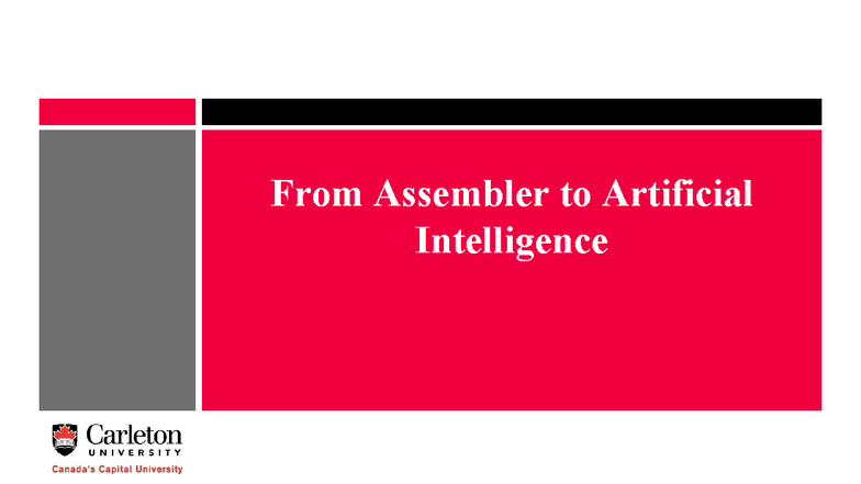 Computer Systems Engineering: From Assembler to AI Notes - Studocu