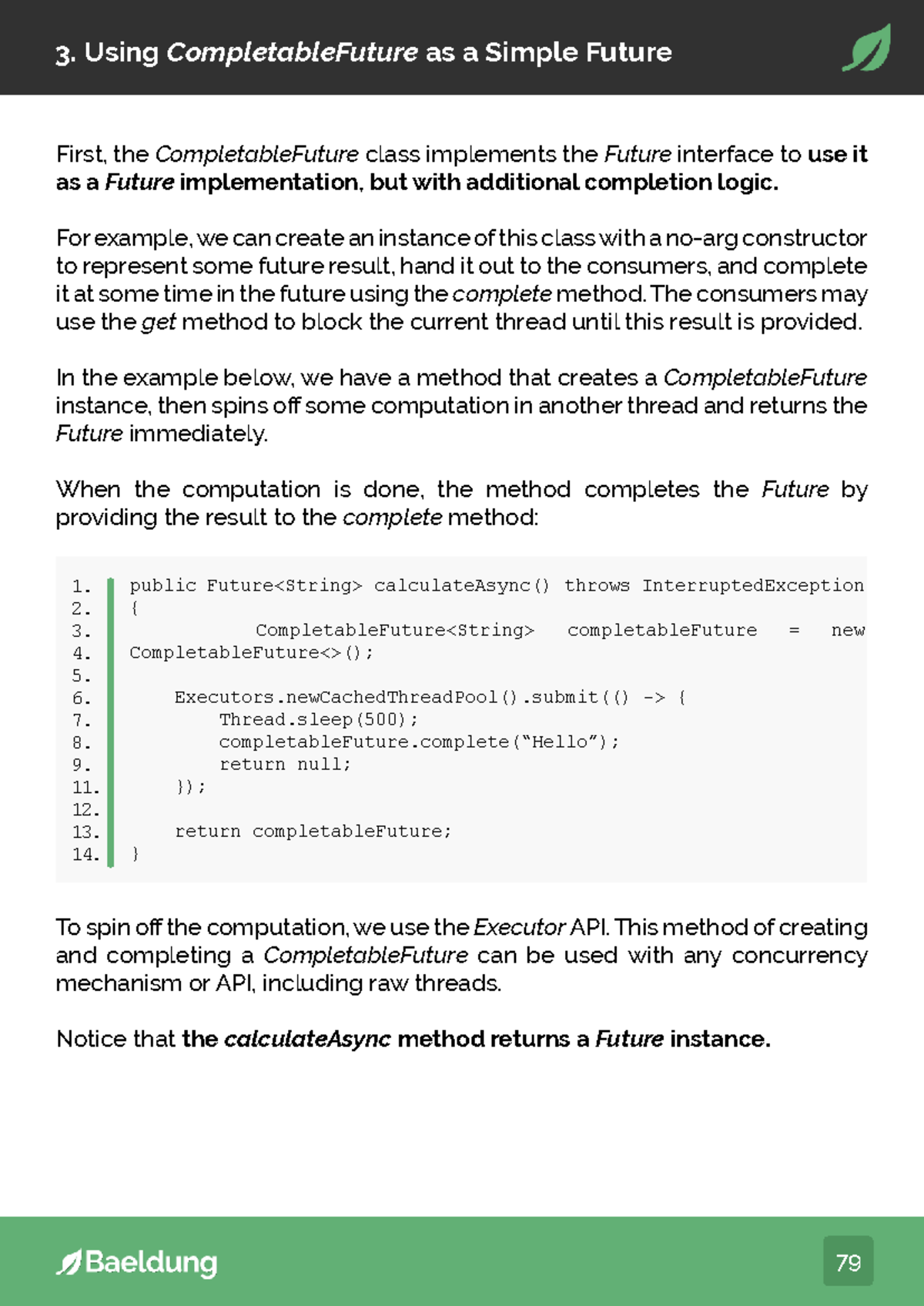 Core Java: Using CompletableFuture for Future Implementation - Studocu
