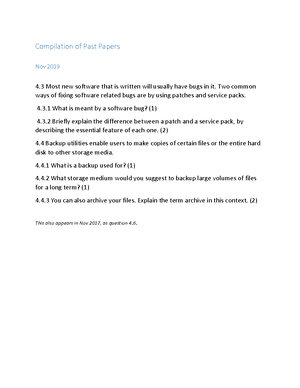 [Solved] Please give me two more questions and answers based on this topic - Computer ...