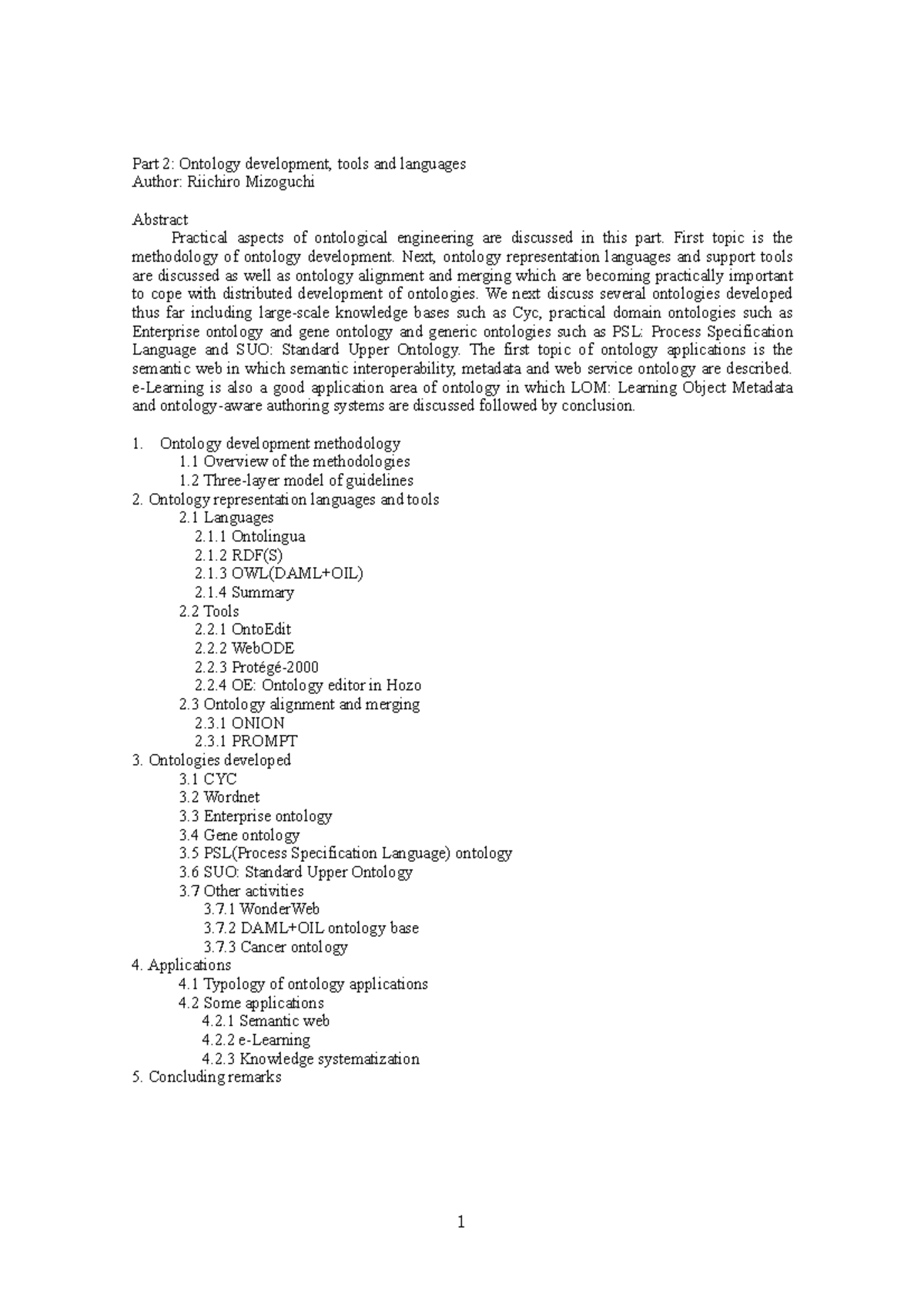 Ontology Development Methodologies and Tools: A Comprehensive Overview - Studocu