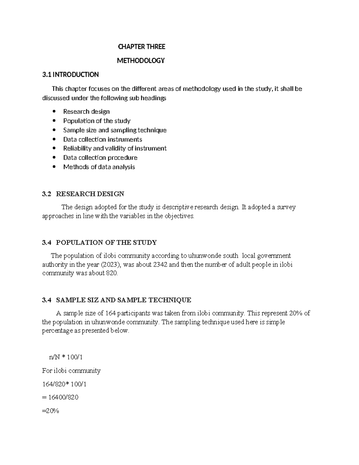 CHAPTER 3 METHODOLOGY: Research Design & Data Collection Techniques ...