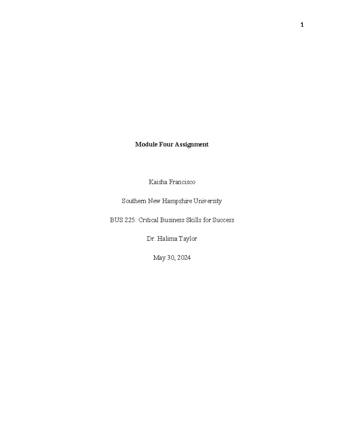 BUS 225: Module Four Assignment on Data-Driven Decisions Analysis - Studocu