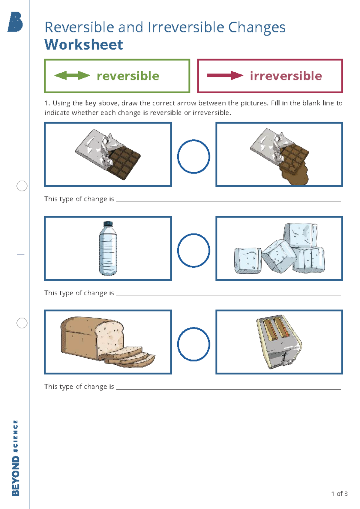 750480555 Reversible vs. Irreversible Changes Worksheet - Studocu
