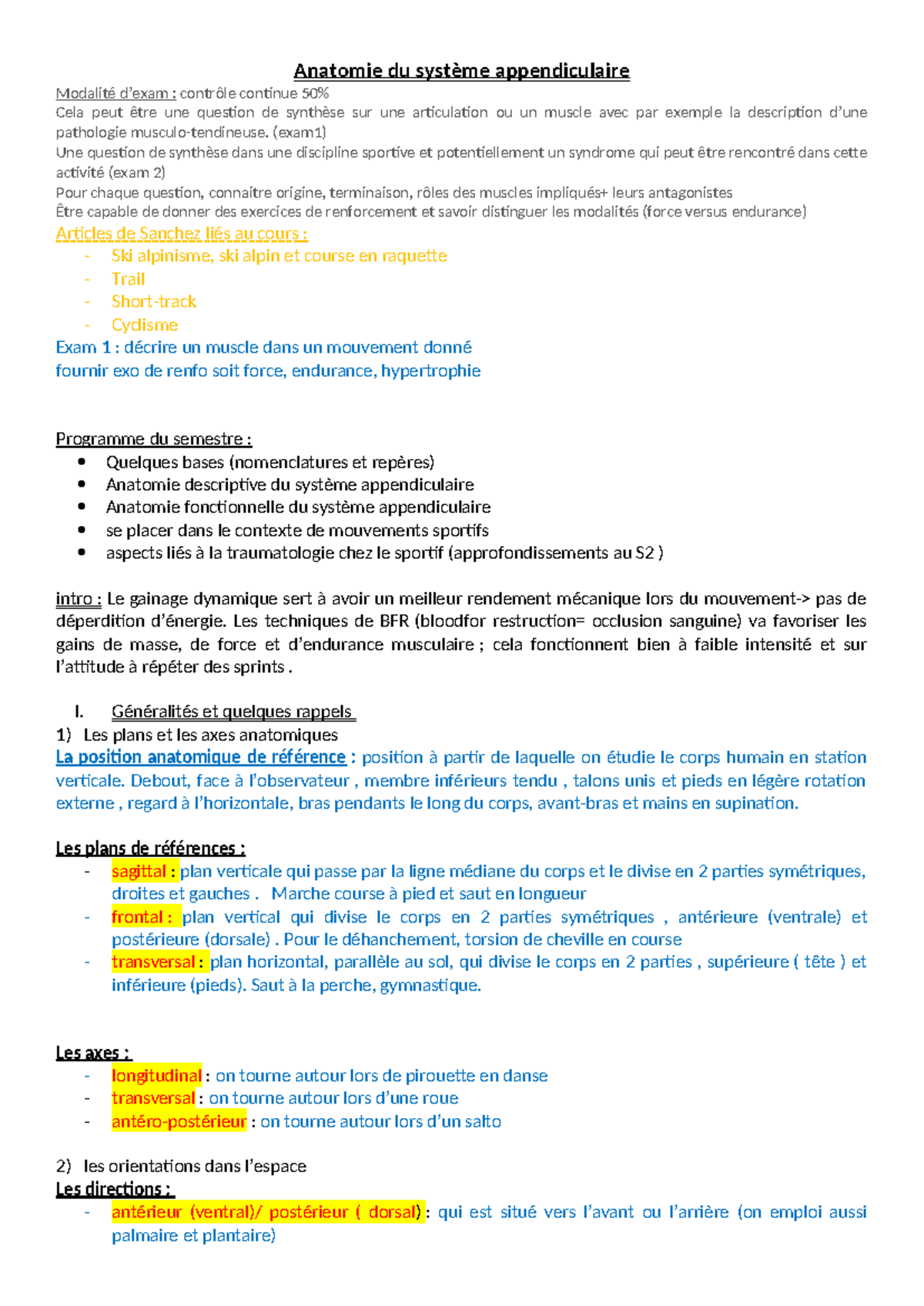 Anatomie du squelette - Anatomie du système appendiculaire Modalité d ...