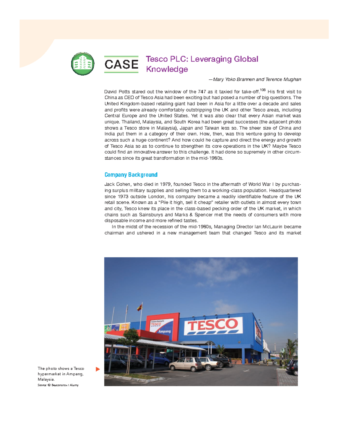 Case Study: Tesco's Global Expansion Strategies and Insights - Studocu
