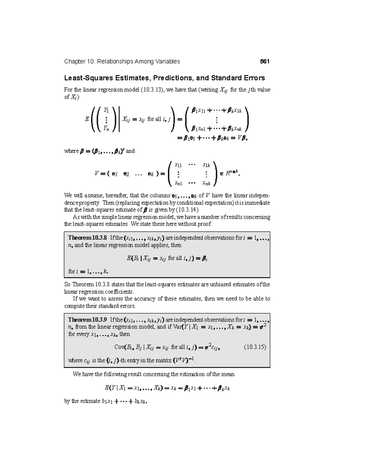 Chapter 10: Relationships Among Variables in Linear Regression ...