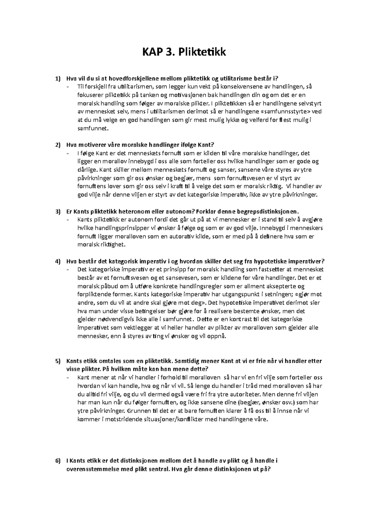 Begrepsliste exphil - Allmennviljen: En vilje som tillegges allmennheten, som er felles for et ...