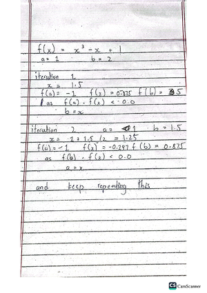Numerical Methods Cheat Sheet: Key Formulas & Techniques Guide - Studocu