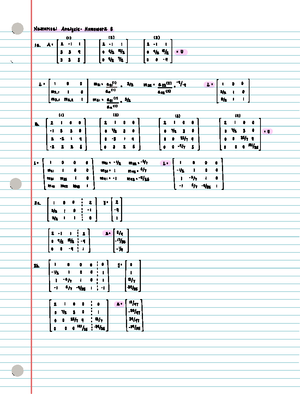 Homework 9 - MATRICES - Numerical Analysis Homework 9 ii ii iii iii iiiiiiiiiiiiii as iii iii i ...