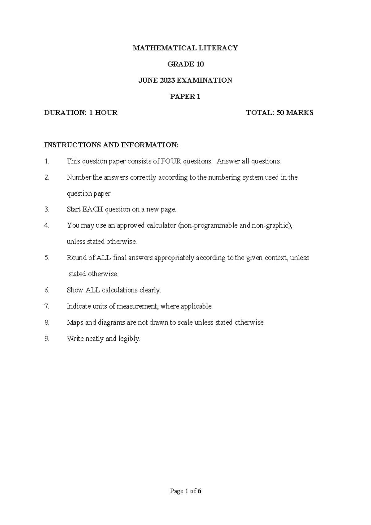 Gr 9 Business Plan Project - Term 3 2021 QP & Assessment Guide - Studocu