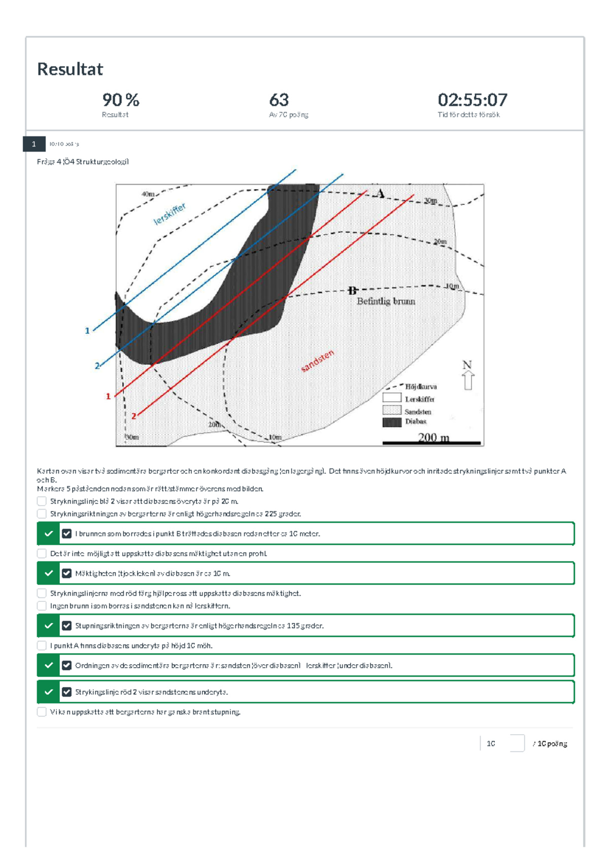 AL1302 Resultat och Analys av Geologiska Frågor och Diagram - Studocu