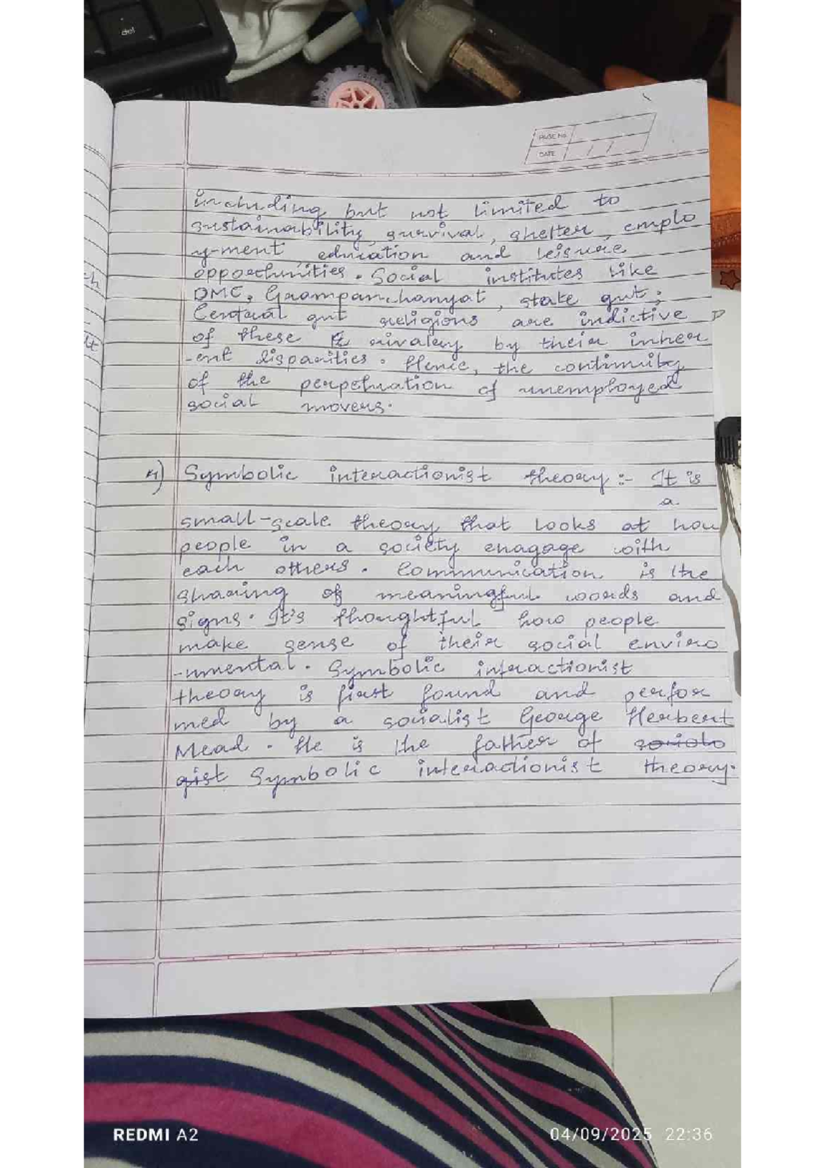 Sociology Lecture Notes: Symbolic Interactionism & Theories - Studocu