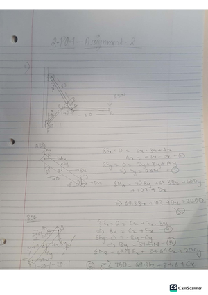 Set 7 2019 - Set 11 Solutions - MECH ENG 2P04 | STATICS AND MECHANICS ...