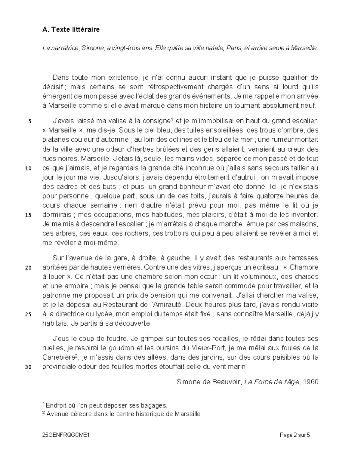 Compréhension écrite : Analyse littéraire et exercices (25GENFRQGCME1 ...