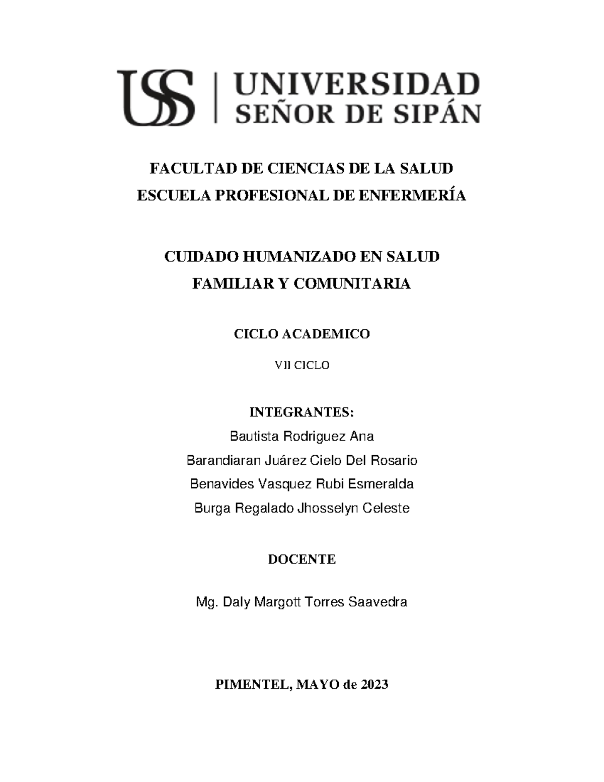 Cuidado Humanizado en Salud Familiar y Comunitaria - PA1 - Studocu