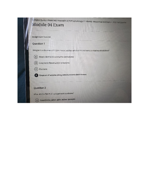 1 - McCance Practice Questions - NURSINGTB Chapter 1: Cellular Biology MULTIPLE CHOICE 1. Which ...