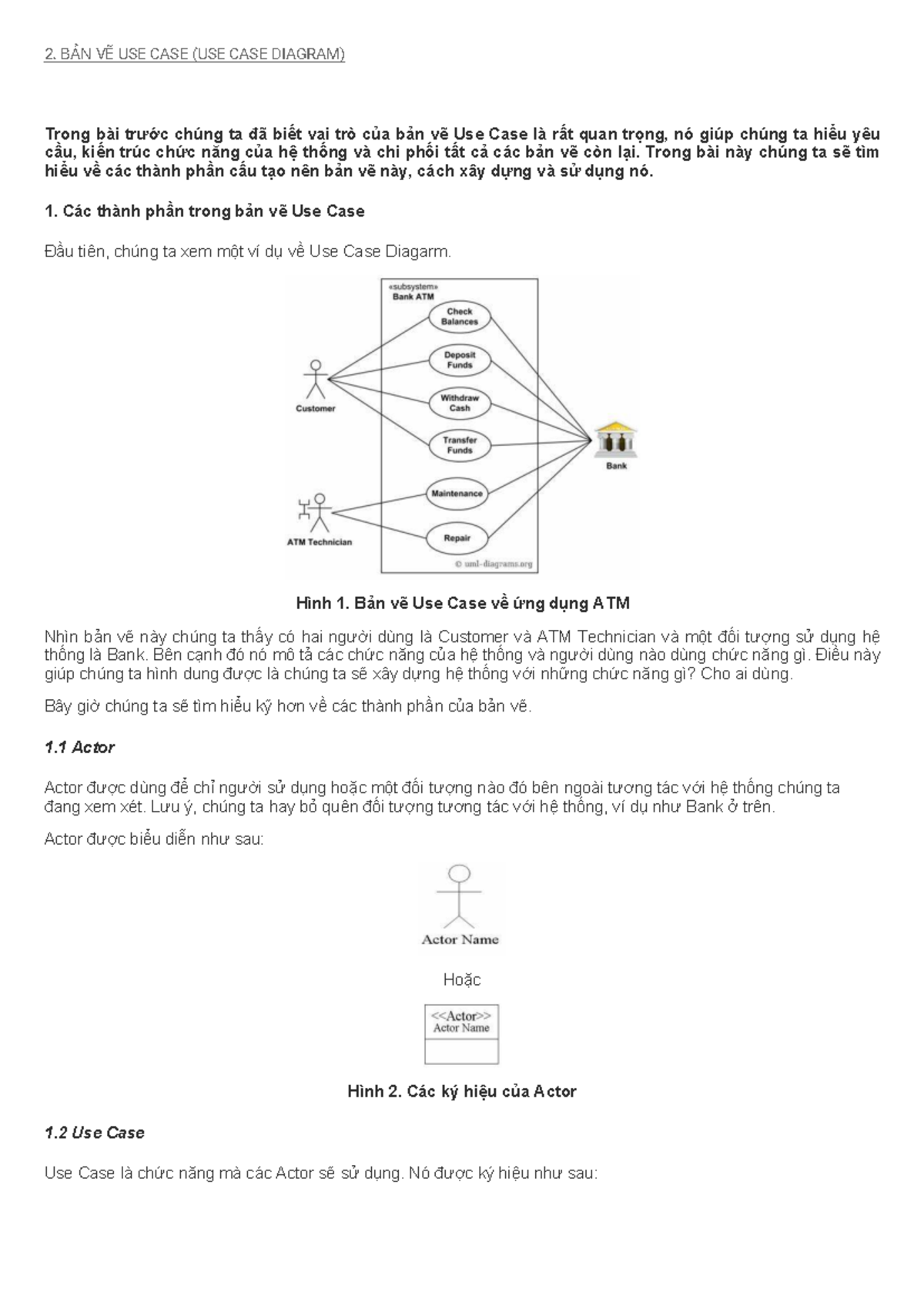 Use Case Diagram Notes for OOAD - Understanding Components and ...