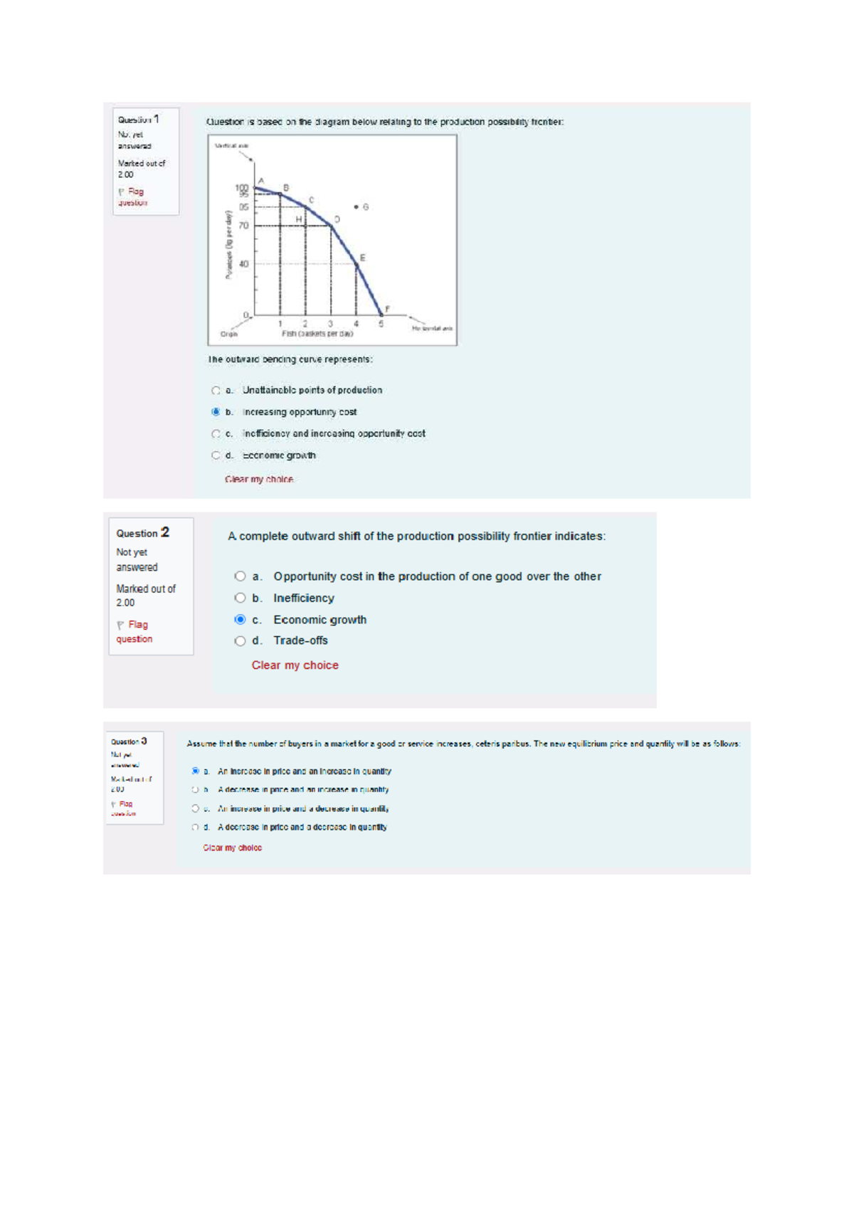 Quiz 2025 - Production Possibility Frontier Analysis - Studocu