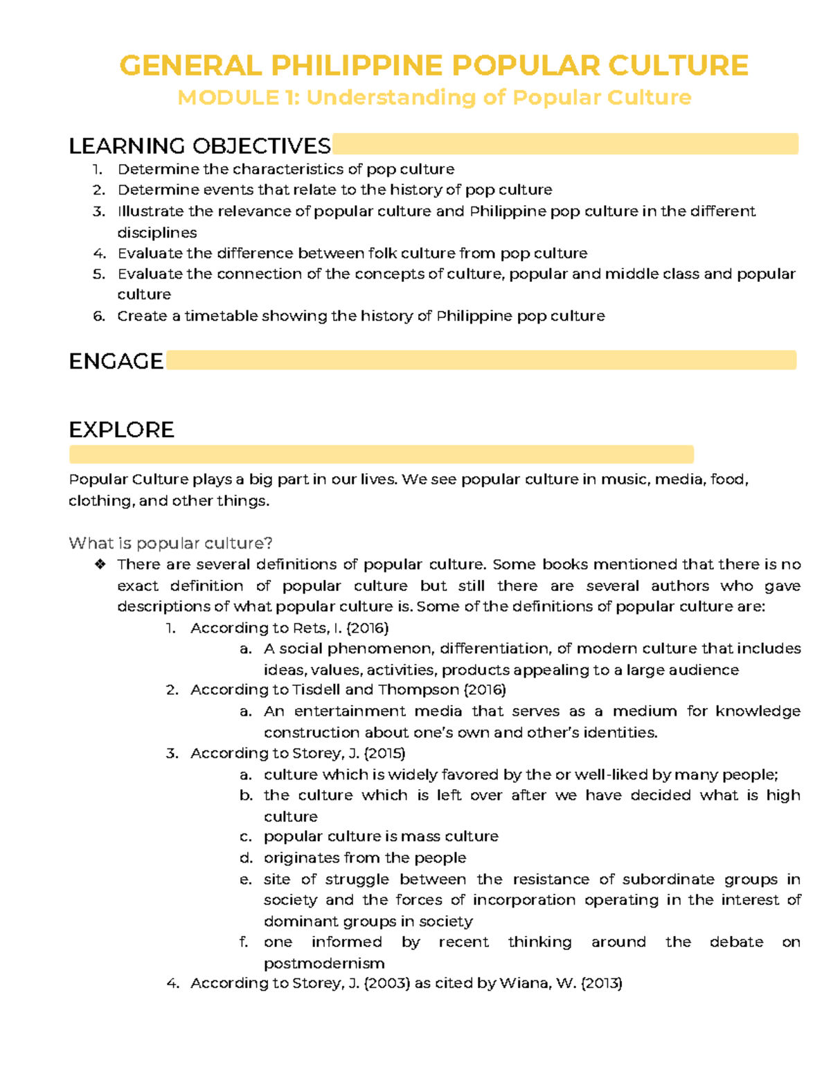 Module 1: Understanding Philippine Popular Culture and Its Significance ...