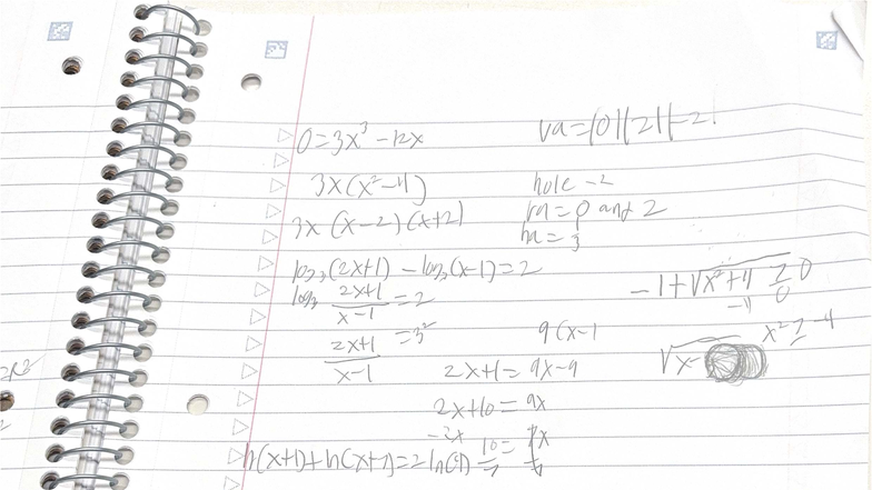 Va-0llz1f2 - Notes - MATH 201 - 0=3x3 -12X va=101/21/2. 3X(X-1) hole -2 ...