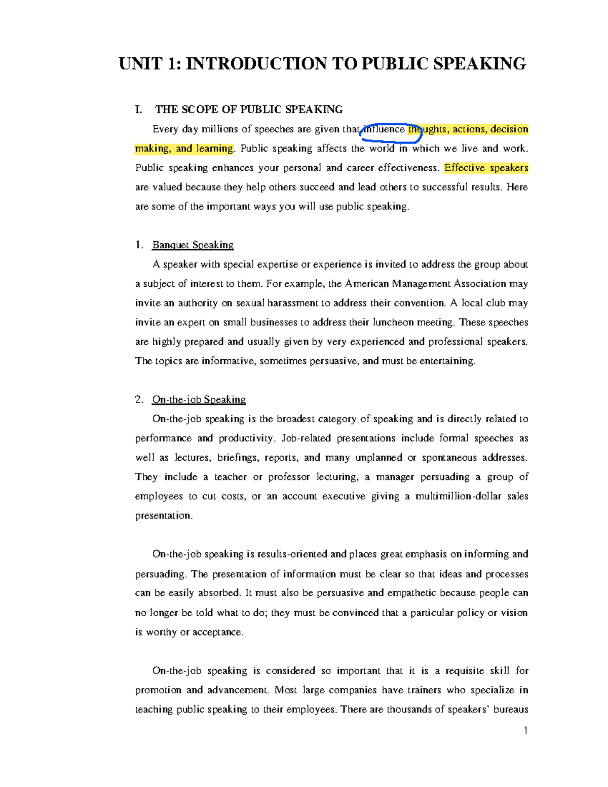 4. Speaking 5 - CDIO - textbook - UNIT 1: INTRODUCTION TO PUBLIC ...