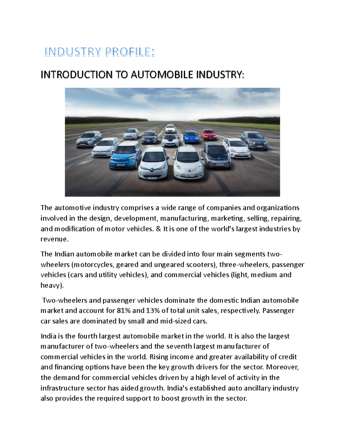 **Automobile Industry Overview: Structure, History, & Current Trends ...