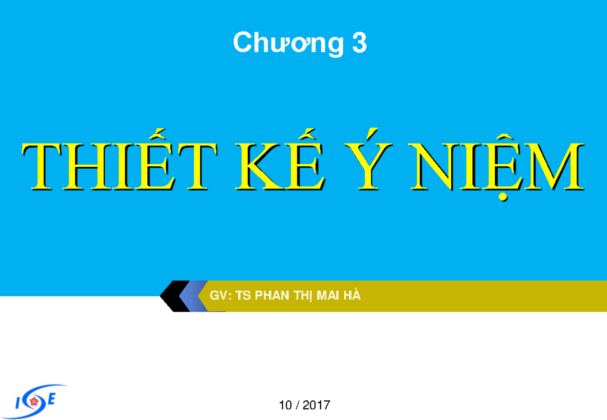 KTHT 17 C3 Thiết Kế Ý Niệm - Giáo Trình Chương 3 - Studocu