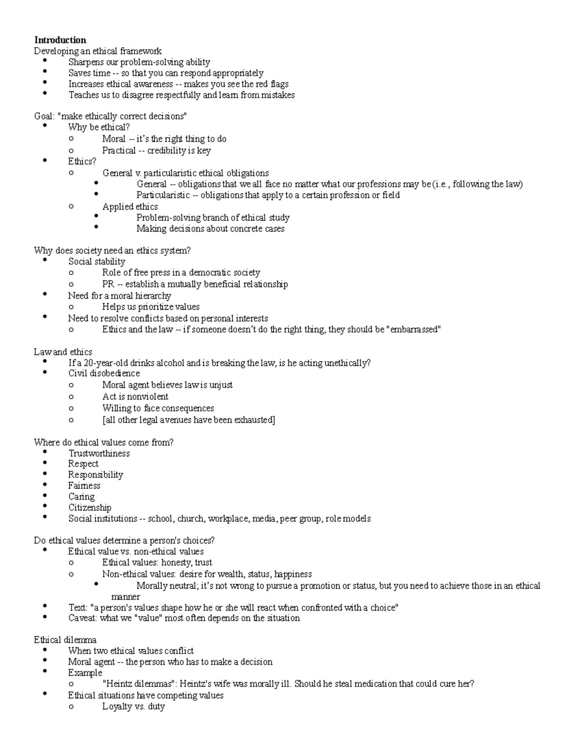 Media Ethics Midterm Review: Key Concepts and Theories - Studocu