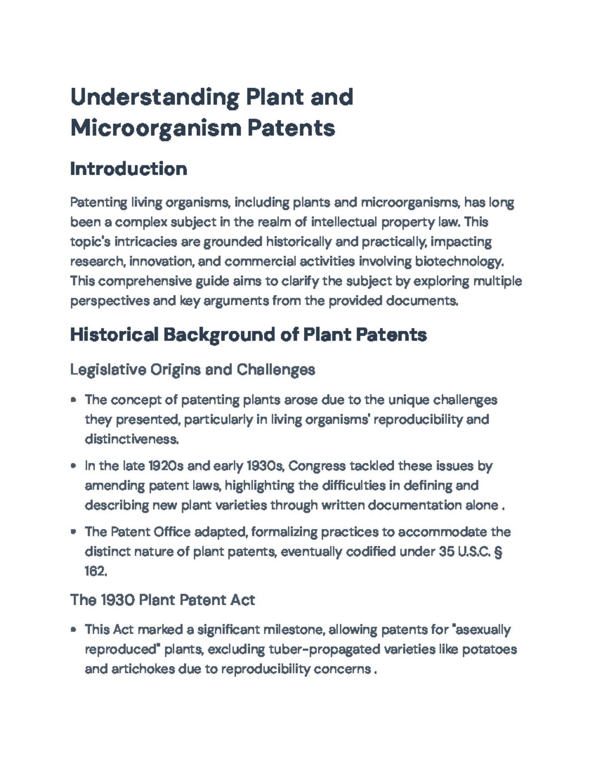 Understanding Plant and Microorganism Patents: Legal Insights and ...