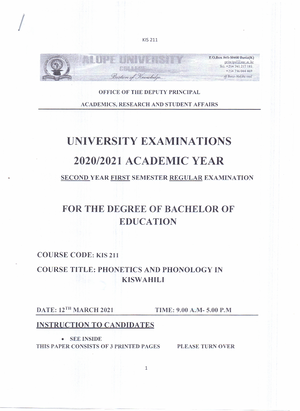 ECI 2104- Curriculum Development lecture notes - ECI 2104- CURRICULUM ...