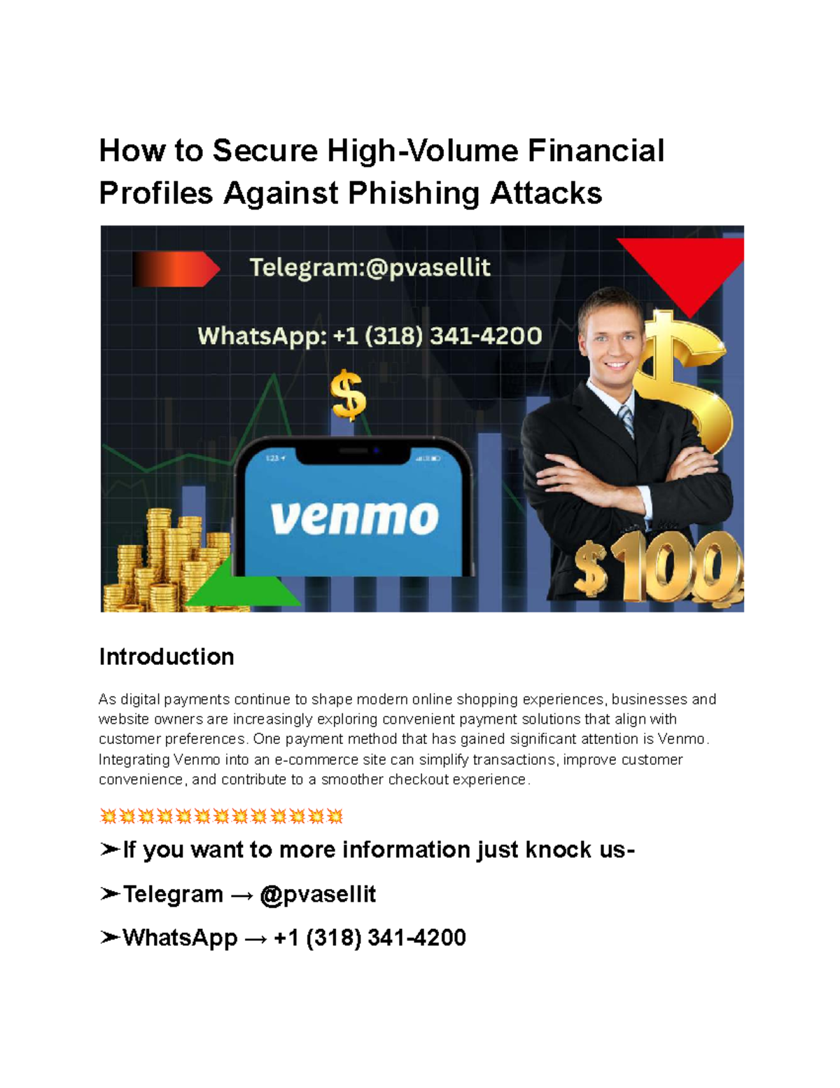 How to Secure High-Volume Financial Profiles Against Phishing Attacks ...