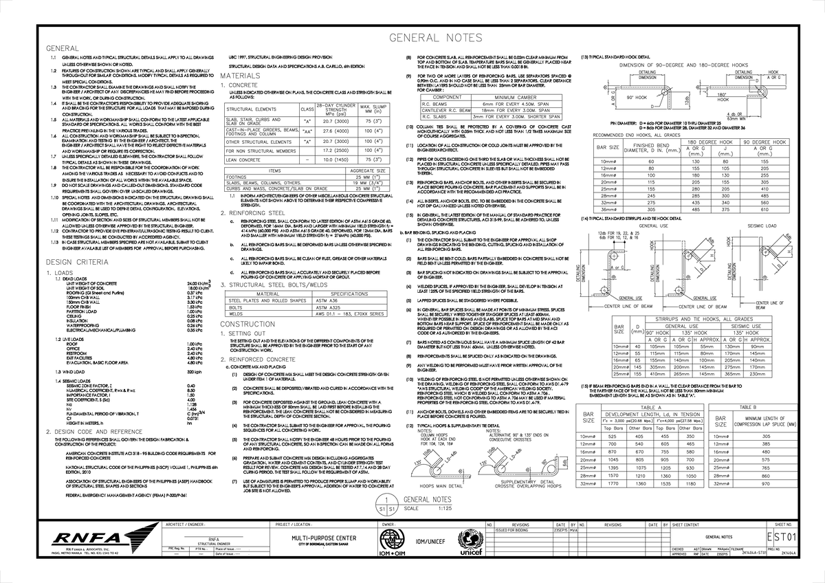 2K1404A Structural Drawings - General Notes and Typical Details - Studocu