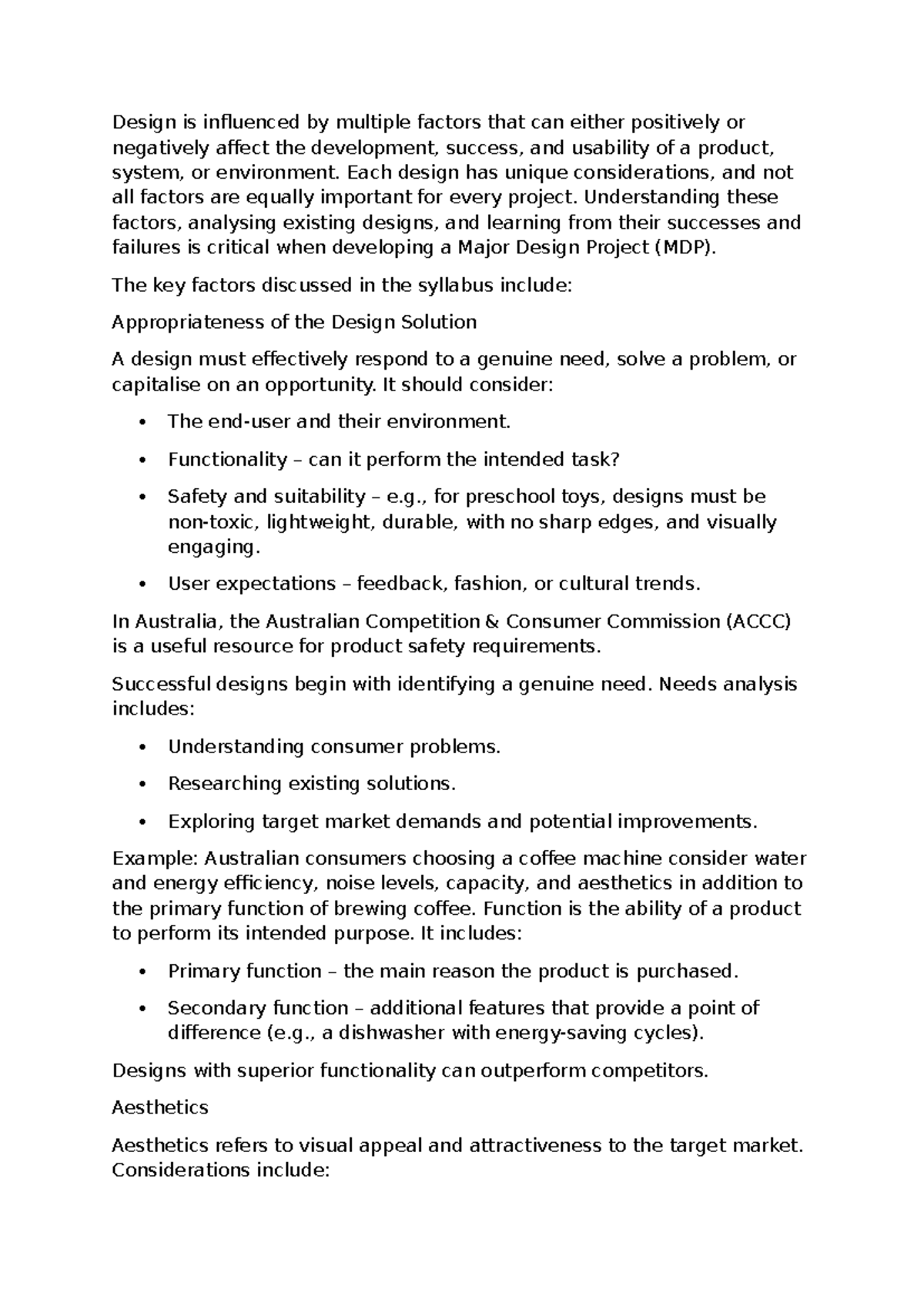 MDP Design Factors: Chapter 13 Notes on Usability & Success - Studocu