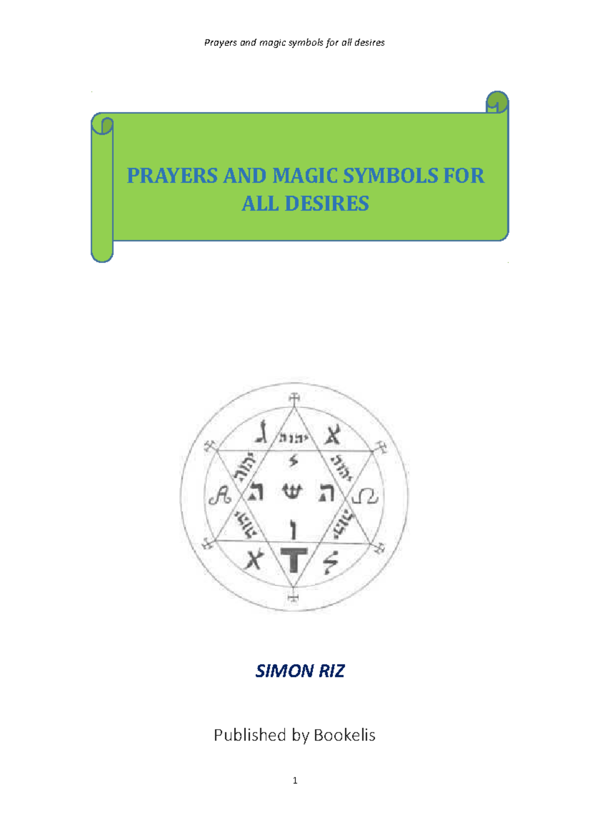 Prayers & Magic Symbols for All Desires: A Comprehensive Guide - Studocu