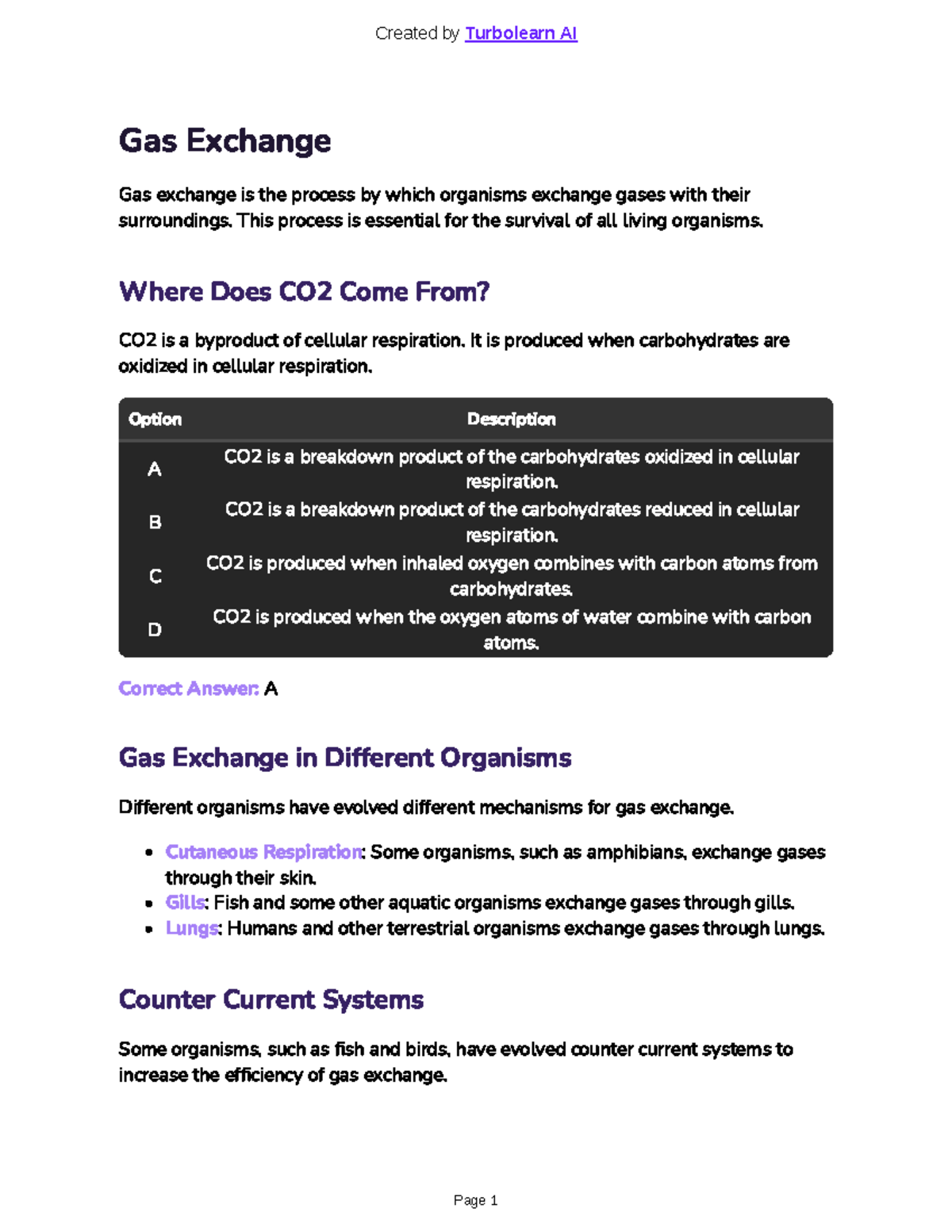 Gas Exchange and Respiratory Mechanisms: A Comprehensive Overview - Gas ...