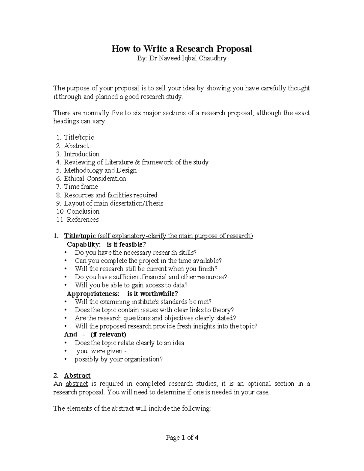 Research Proposal Guidelines: Writing an Effective Study Plan - Studocu