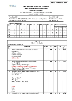 DAA ELAB - daa elab answers - DAA SEARCHING LVL- Vinoth's Model practical - Studocu