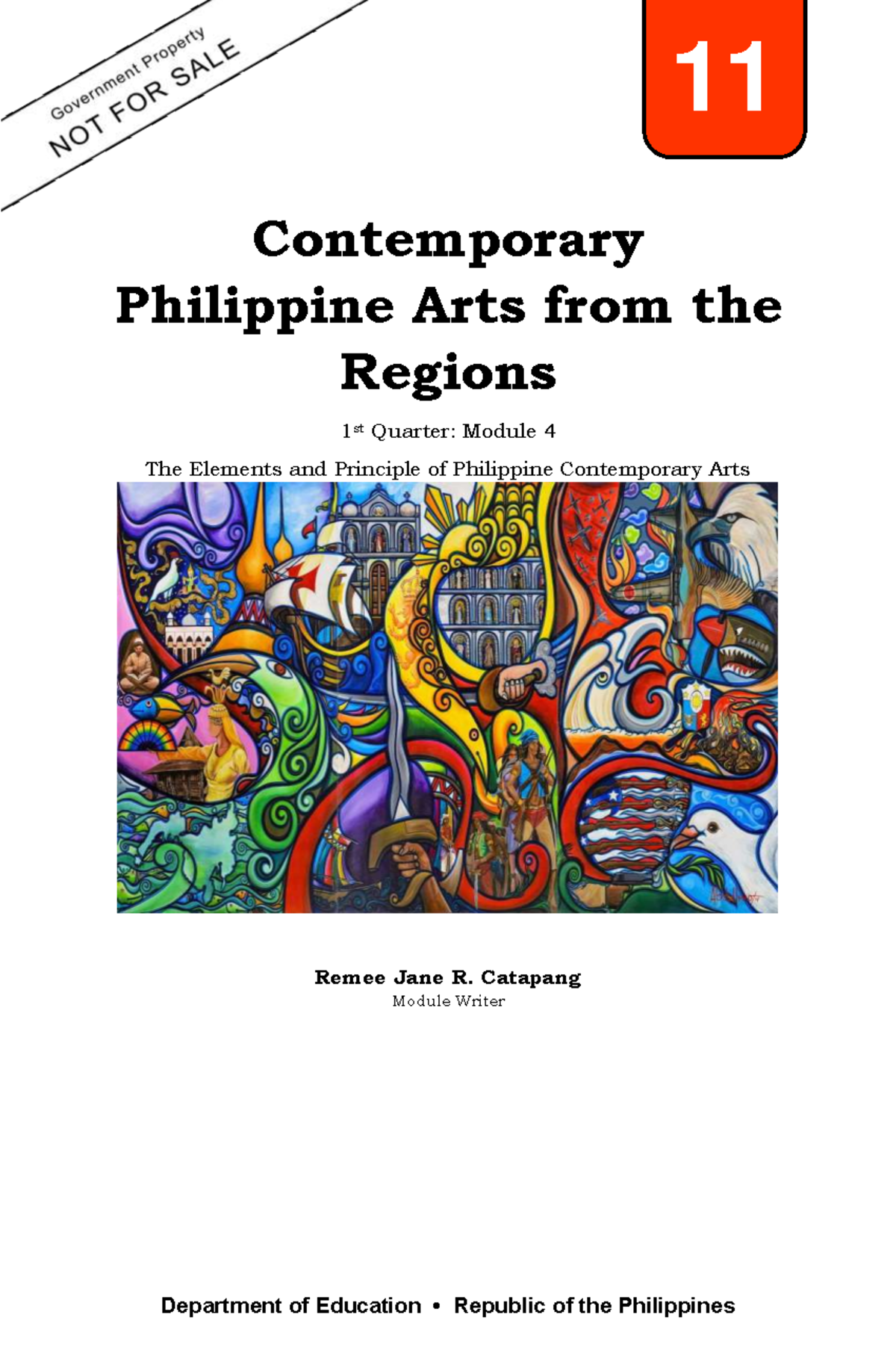 CPAR Q1 W4: Elements & Principles of Contemporary Philippine Arts - Studocu