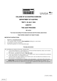 AUE3761 - Unisa - Auditing - Studocu
